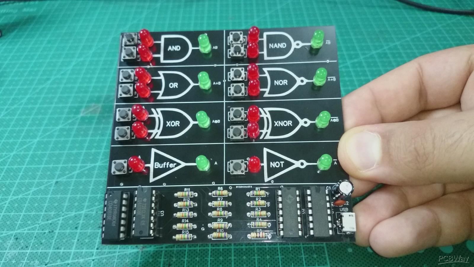 Educational Logic Gate PCB Share PCBWay