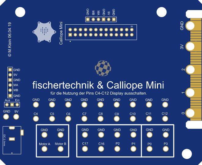Calliope Mini - Fischertechnik PCB - Share Project - PCBWay