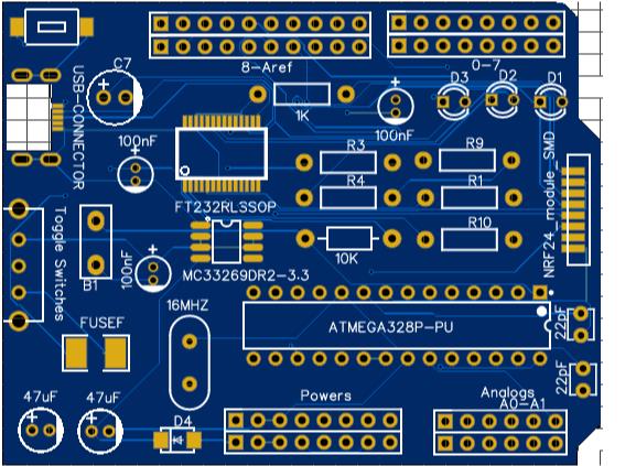 SIMPLE ARDUINO BOARD - Share Project - PCBWay