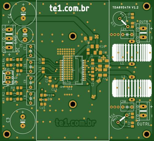 Circuit Power amplifier stereo IC tda8954th 2x 210W - Share Project ...