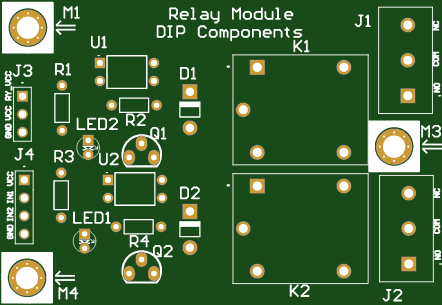 5v Arduino Relay module - 2 Channel (DIP COMPONENTS) - Share Project ...