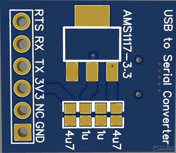 CH330 USB to Serial Converter 3V3 SMD - Share Project - PCBWay