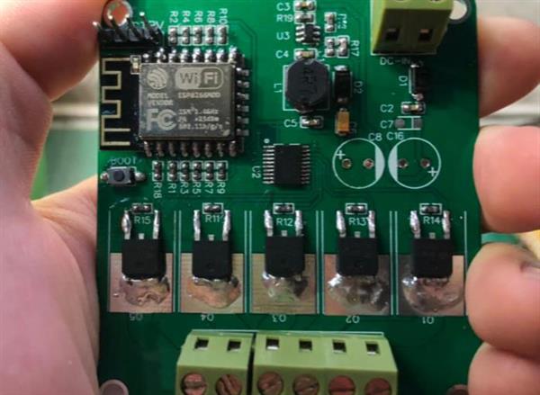 ESP8266 RGBWW five-way dimming driver board Lightning - Share Project ...