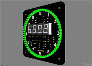 Rotating LED electronic clock - Share Project - PCBWay