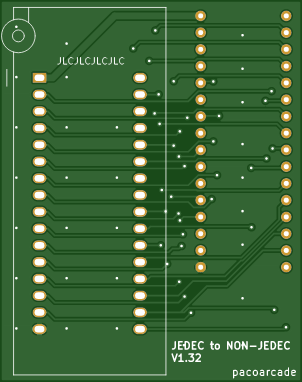 JEDEC to NON-JEDEC adapter - Share Project - PCBWay