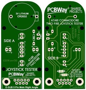 (DIY) 9PIN JOYSTICK TESTER for COMMODORE and ATARI with TWO FIRE ...