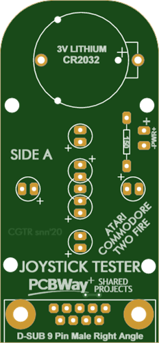 (DIY) 9PIN JOYSTICK TESTER for COMMODORE and ATARI with TWO FIRE ...