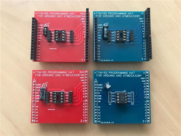 Arduino Uno Programming Hat for ATTiny85 Microcontroller - Share ...