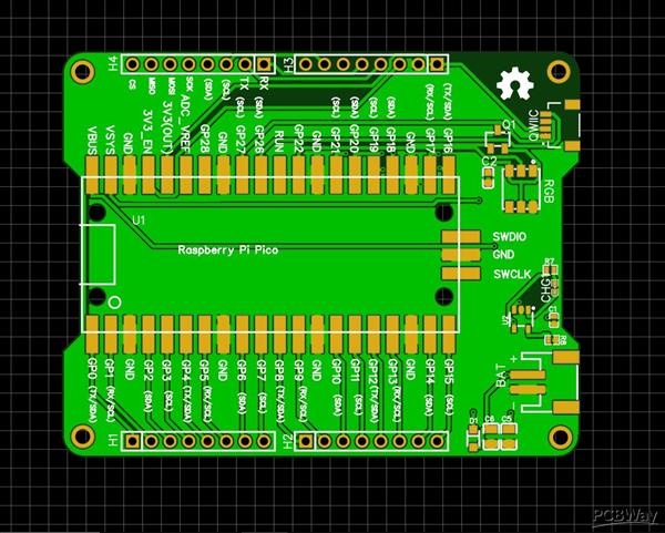 Raspberry Pi Pico Breakout - Share Project - PCBWay