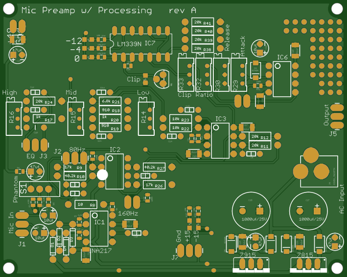 Microphone Preamp and Processor - Share Project - PCBWay