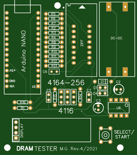Dram tester for 4116 and 4164/256 - Share Project - PCBWay