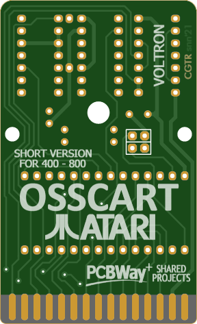 OSSCART, OSS 4 in 1 Short Cartridge for Atari 400/800 Computers - Share Project - PCBWay