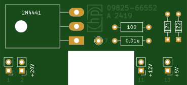HP 09825-66552 Crowbar Protecton Circuit for the HP 9825 Vintage ...