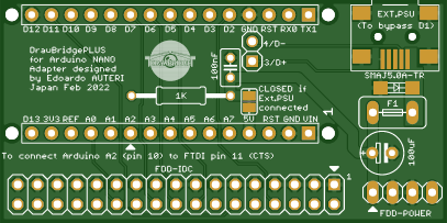 Draw Bridge PLUS Arduino Amiga Floppy Disk Drive Emulator Adapter (WinUAE) - Share Project - PCBWay