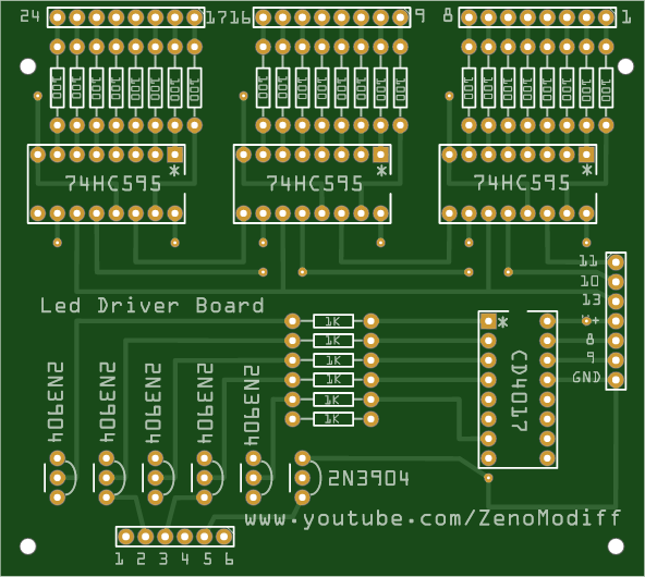 Diy Led Matrix 6*24 - Share Project - PCBWay