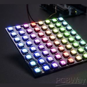 8x8 64 LED Matrix WS2812 LED 5050 RGB Full-Color Driver Board For ...