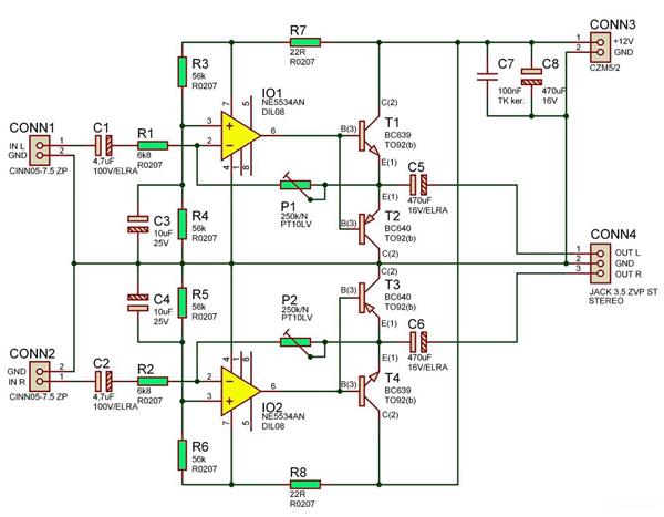 NE5534 Headphones amplifier - Share Project - PCBWay